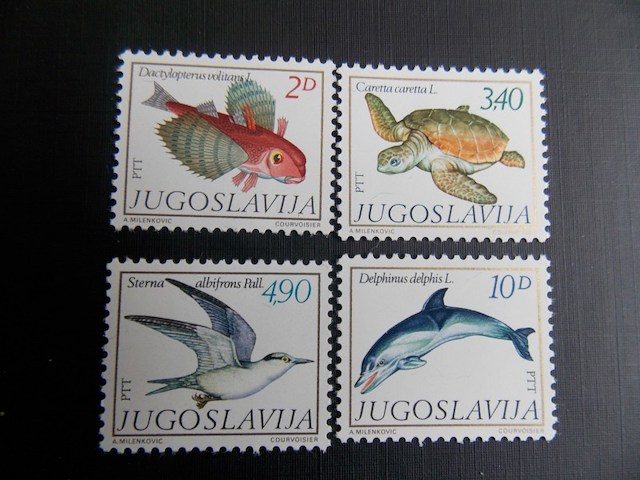 Fauna Jadrana serija iz 1980. god.