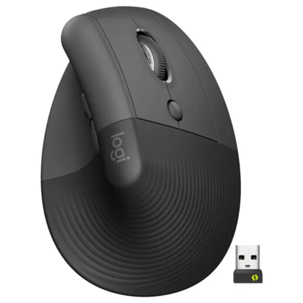 LOGITECH Lift Vertical Ergonomic Wireless crni miš OEM