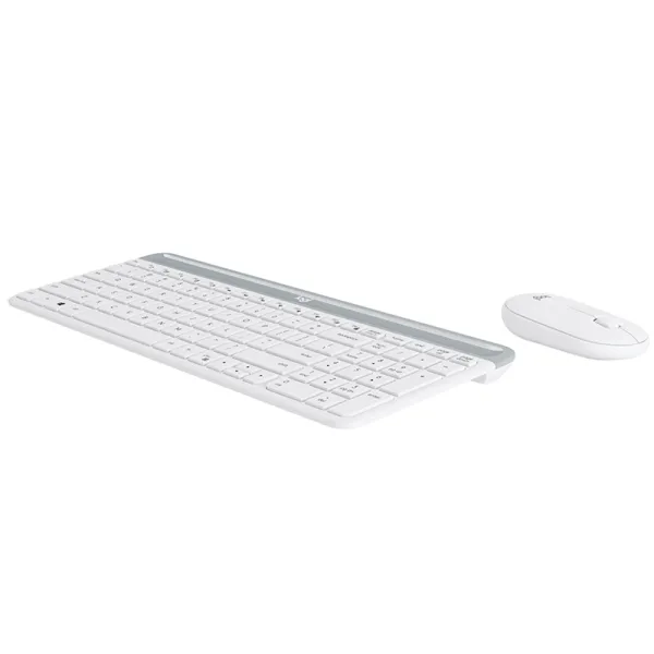 LOGITECH MK470 Wireless Desktop US bela tastatura + miš