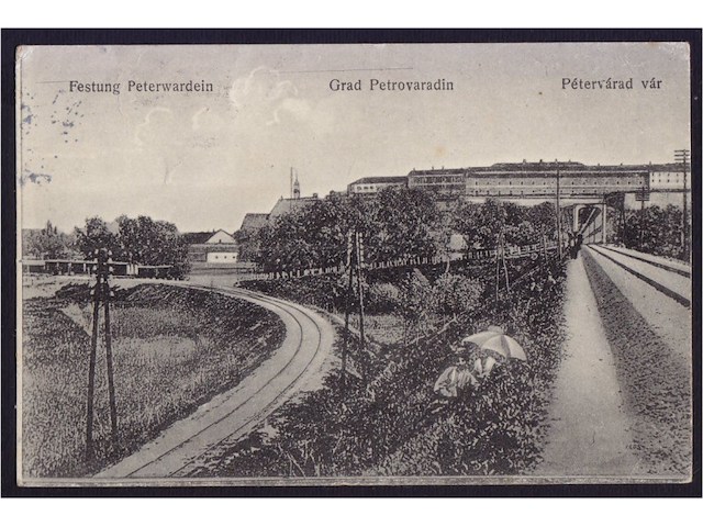 petrovaradin - novi sad pruga most zeleznica 1918