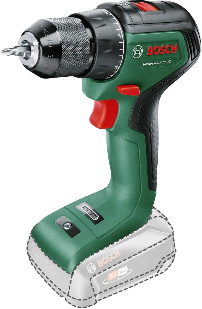 Bosch Akumulatorska bušilica - odvrtač UniversalDrill 18V-60 Solo, bez baterije i punjača 06039D7000