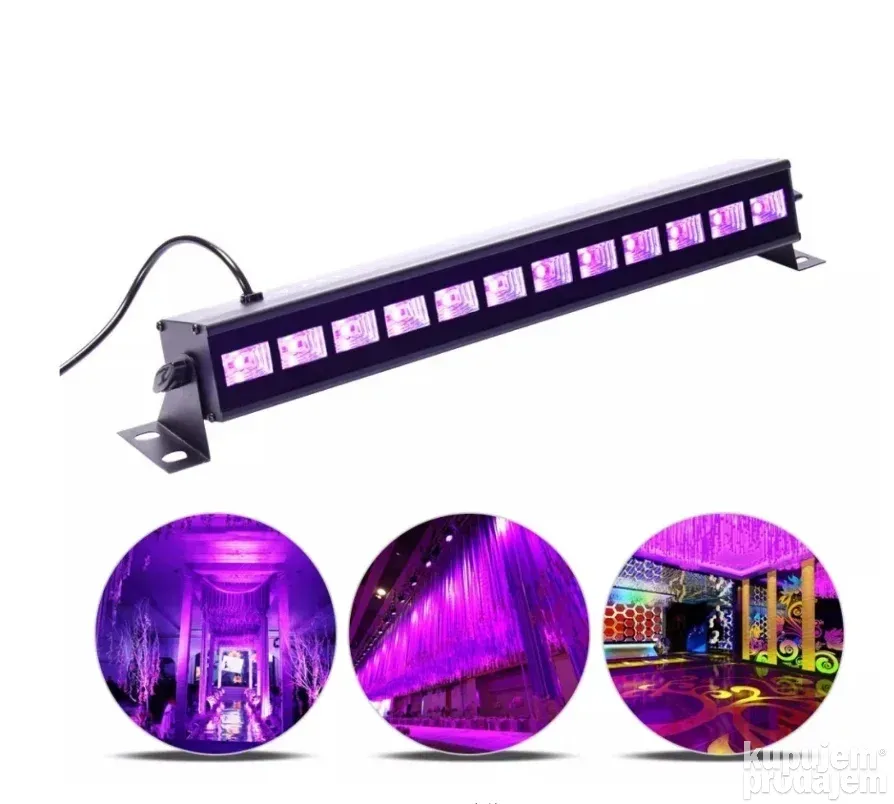 UV led bar 9x3w blacklight svetloo