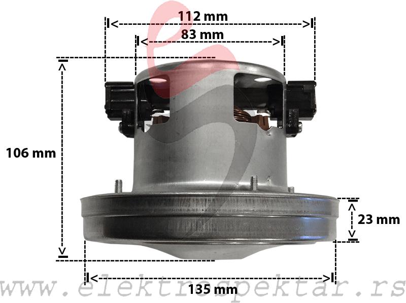 MOTOR USISIVAČA 1400W LG 106MM 0302547