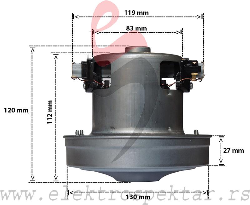 MOTOR USISIVAČA 2000W 0302551