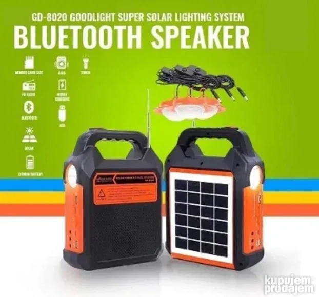 Lampa, radio, power bank Solarni