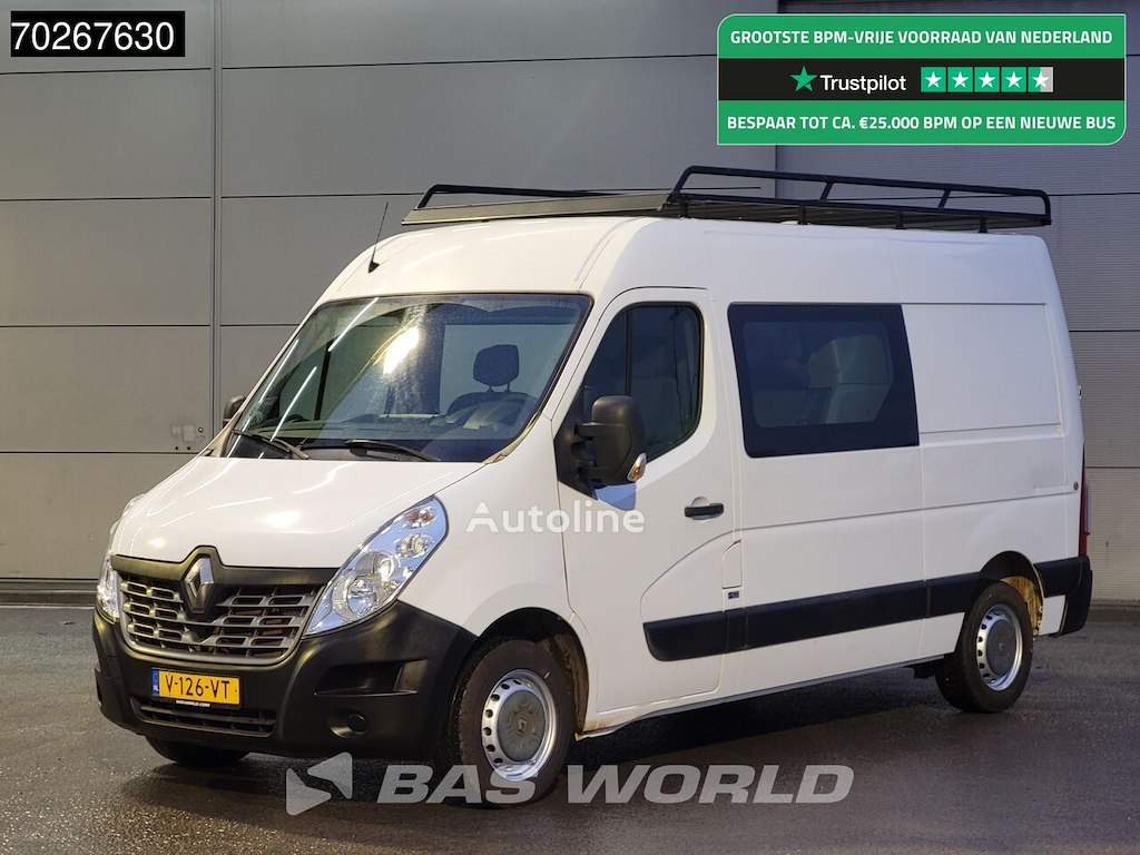 Renault Master 130PK L2H2 Dubbel Cabine Navi Airco Cruise Trekhaak Doka laki furgon