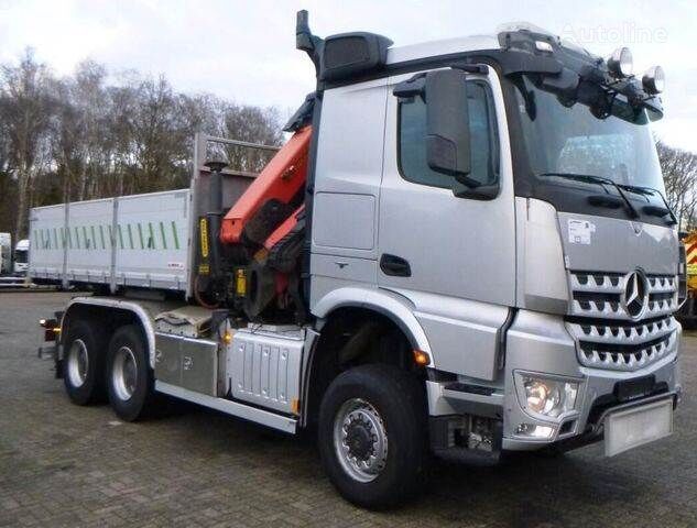 Mercedes-Benz 6x6 AROCS 3351 PALFINGER PK 34002 WINDE KIPPER kiper