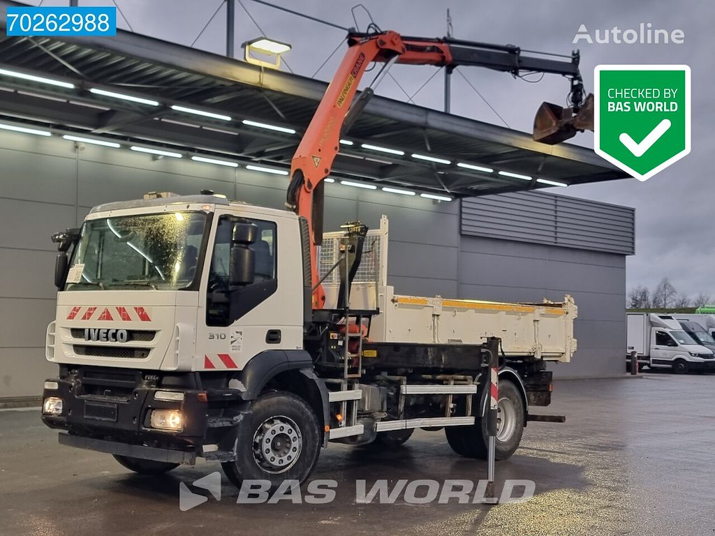 IVECO Trakker 310 4X2 Palfinger PK12000 Kran 2-way Tipper Manual Euro kiper