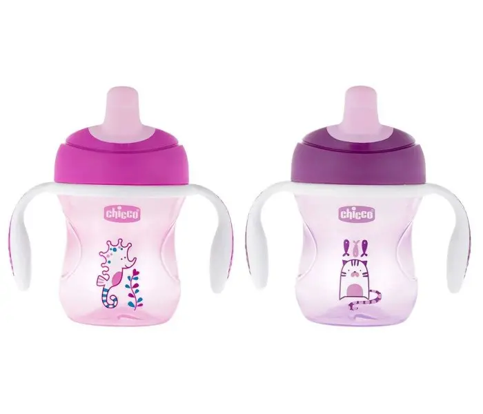 CHICCO CFL Trening čaša, 6m+, Roze