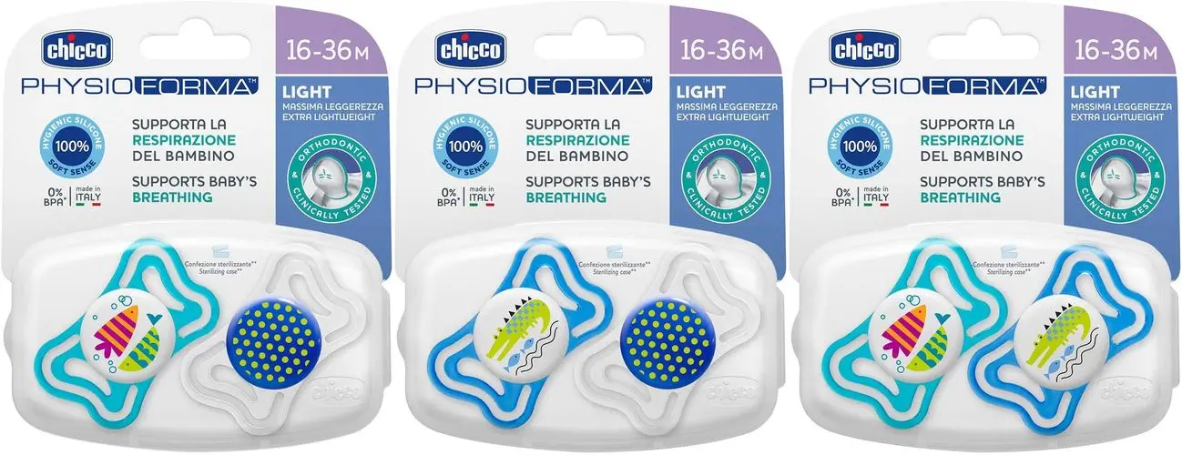 Chicco Varalica fizio light silikon 2/1 16-36m+ 0%bpa-plava, plava