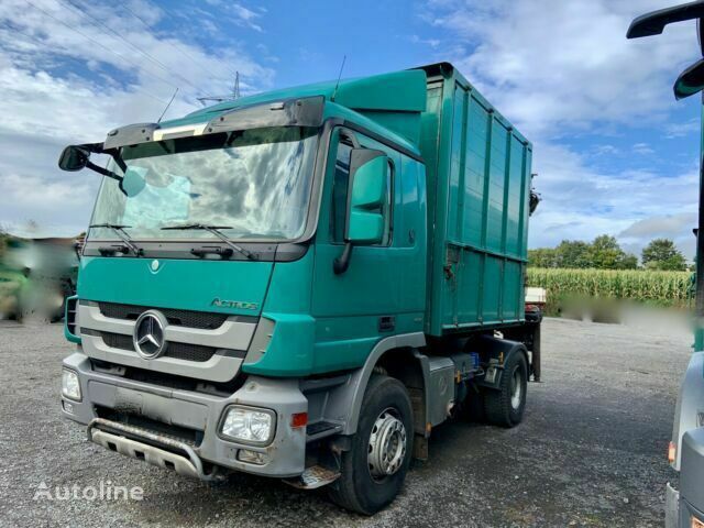 Mercedes-Benz 1844K 4x2 Kipper mit Kran Blattgefedert kiper