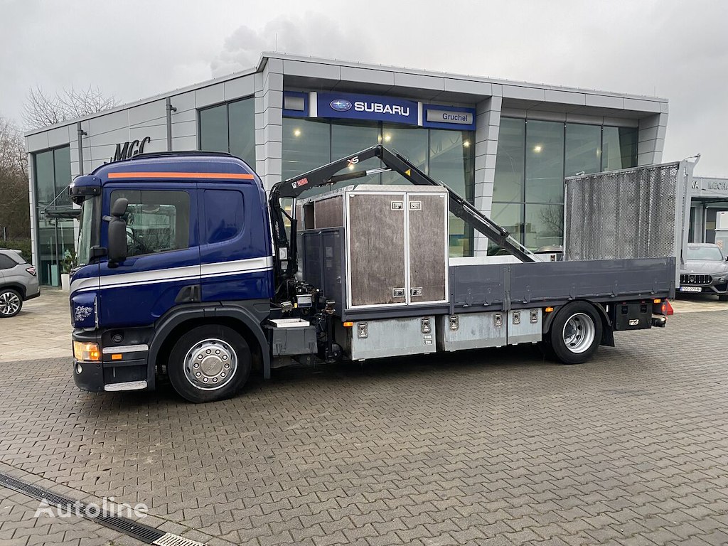 Scania P230 / HDS HIAB / PLATFORM / WORKS GREAT / EURO5 kamion s ravnom platformom