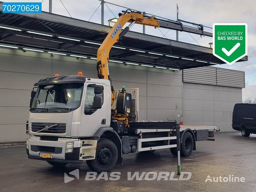 Volvo FE 320 4X2 NL-Truck Manual Effer 145 3S Remote kamion s ravnom platformom