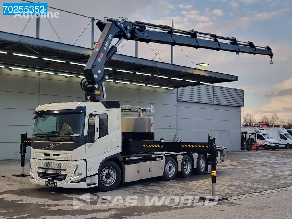 Novi Volvo FM 460 8X2 NEW! HIAB X-Hipro 658EP-6 Kran Crane VEB+ Lift+Lenkac kamion s ravnom platformom