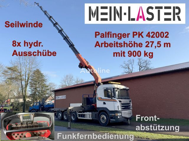 Scania G 480 8x4 PK 42002 25m Seilwinde Frontabstützung kamion s ravnom platformom