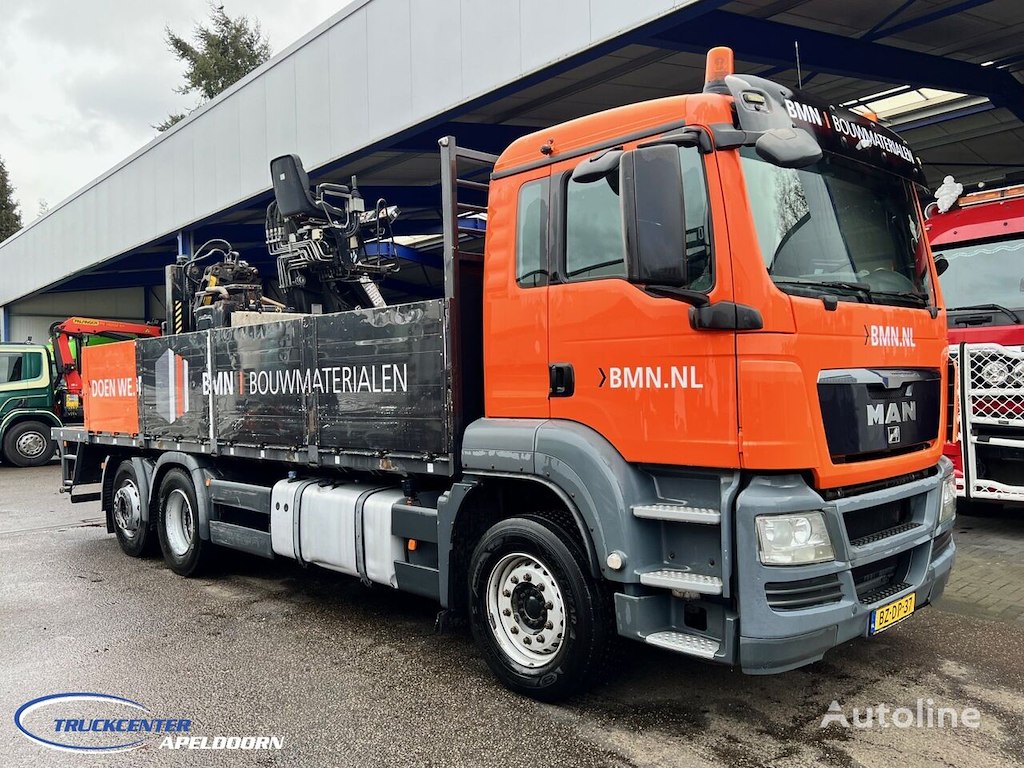 MAN TGS 26.320 HIAB 130 R, Euro 5 EEV, Automatic, 360 Camera kamion s ravnom platformom