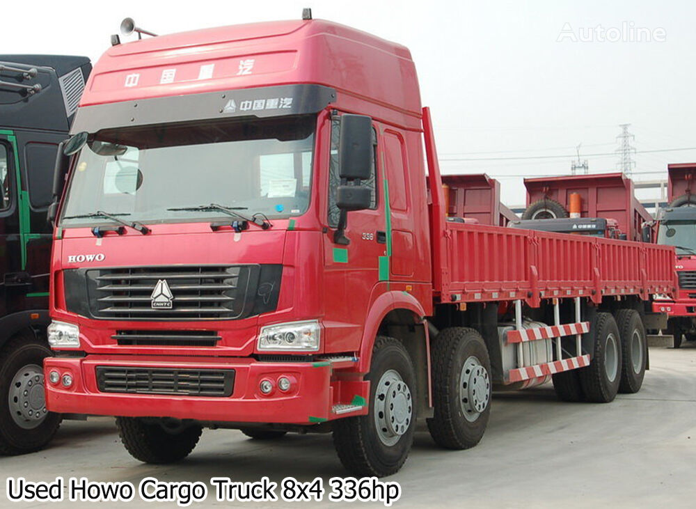 Howo 336hp Used Howo Cargo Truck 8x4 for Sale in China kamion s ravnom platformom