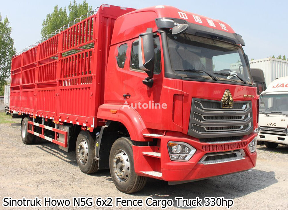 Howo Used Sinotruk Howo N5G 6x2 Fence Cargo Truck kamion s ravnom platformom