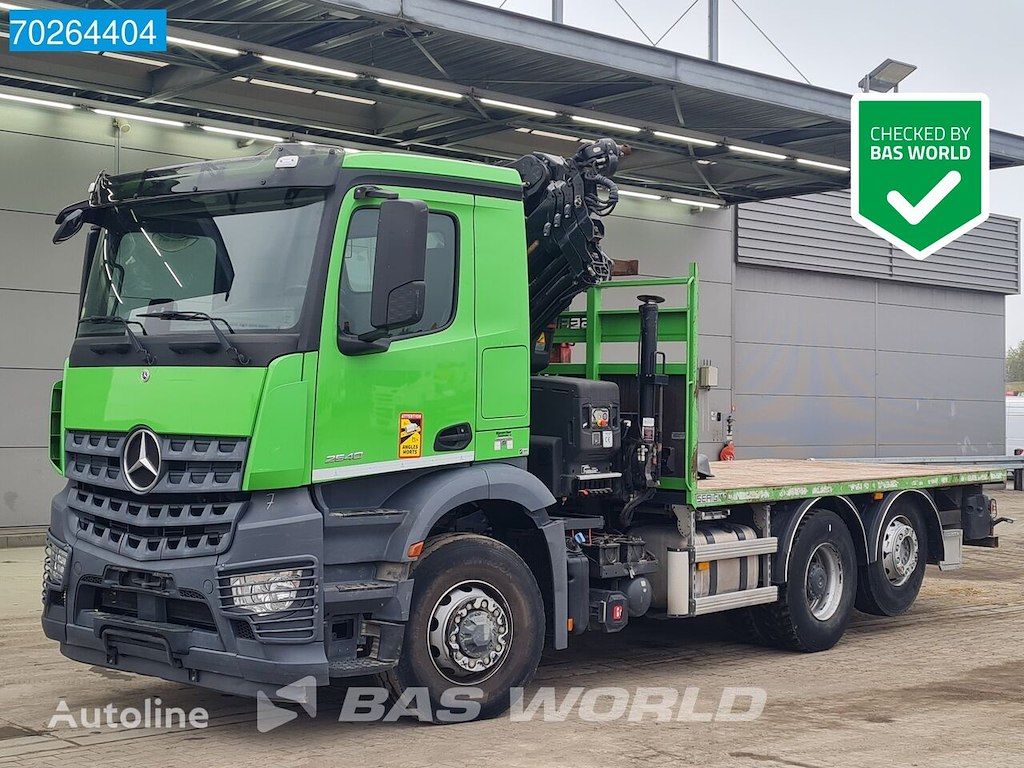 Mercedes-Benz Arocs 2540 6X4 HAD Hydrodrive Hiab X-HIPRO 192 ES-4Lift-Steering kamion s ravnom platformom