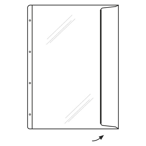 Folije A4 sa perforacijom i preklopom 105mµ, 1/25 Noki