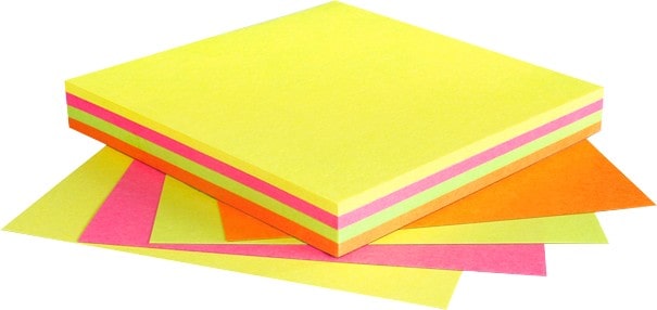 Samolepljivi blokčići 75×75, brilliant mix 4×25 Info Notes