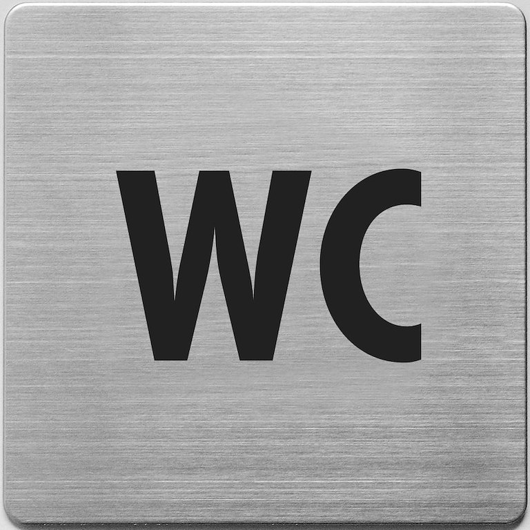 Aluminijumski piktogram samolepljivi – WC Alco