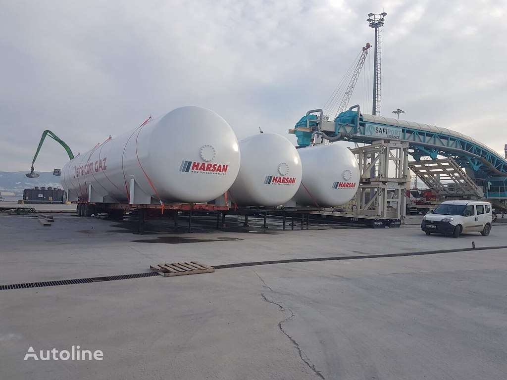 Nova Harsan 2025 Model 250 m3 (119 Tons) Capacity LPG Storage Tanks poluprikolica cisterna za gas