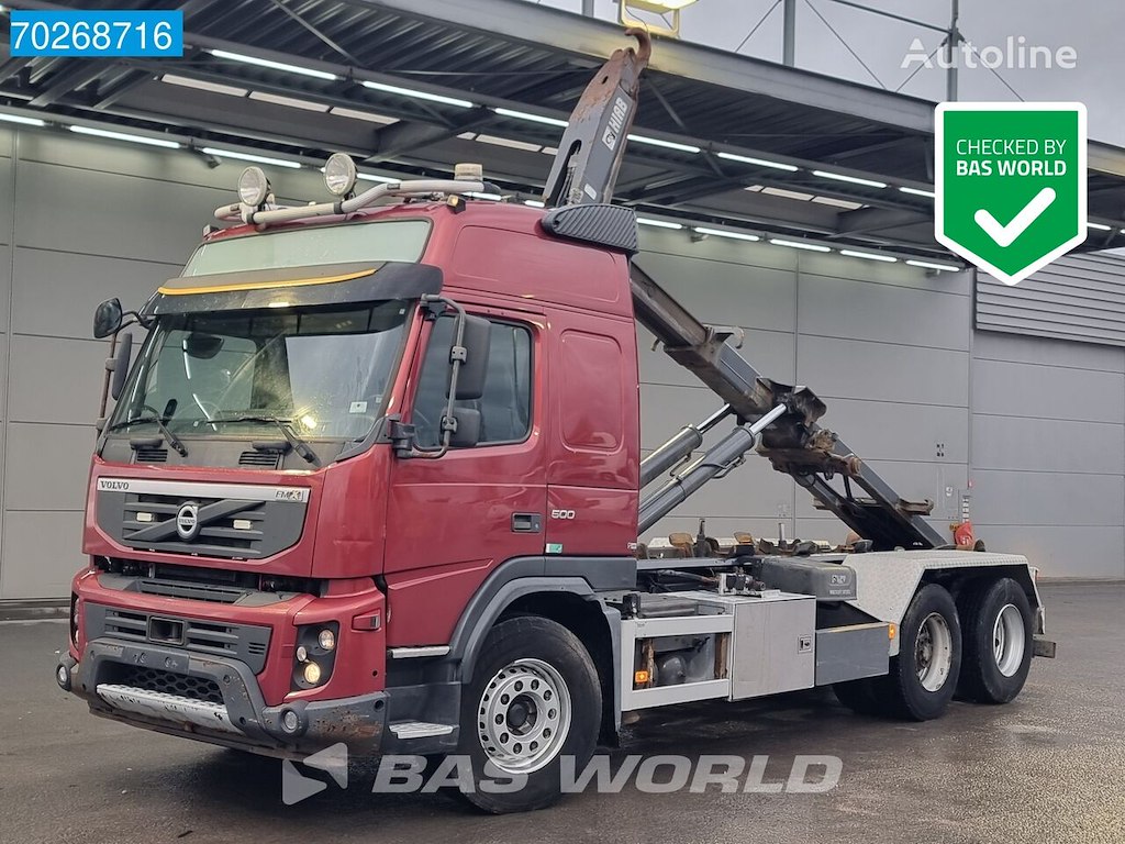 Volvo FMX 500 6X2 Retarder HIAB 20t Big-Axle Liftachse Euro 5 kamion rol kiper