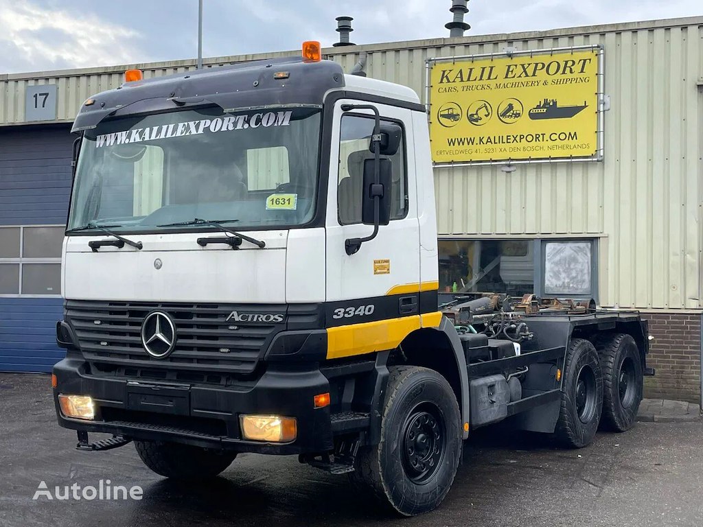 Mercedes-Benz Actros 3340 Hook 6x4 V6 Manual Gearbox Full Steel Big Axle's Goo kamion rol kiper