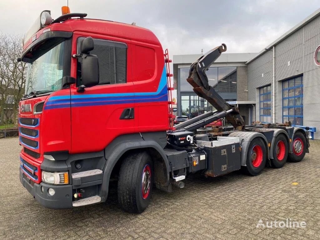 Scania R580 / HIAB 26 TON HOOKLIFT / 8X4 / BIG AXLE / LIFT+LENKACHSE / kamion rol kiper