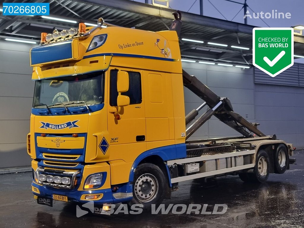 DAF XF 460 6X2 NL-Truck SSC Liftachse 30T Haak Standklima kamion rol kiper