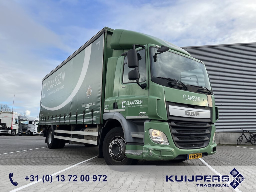 DAF CF 220 FA / 18 Ton / 633 dkm kamion sa klizna zavesa cerada