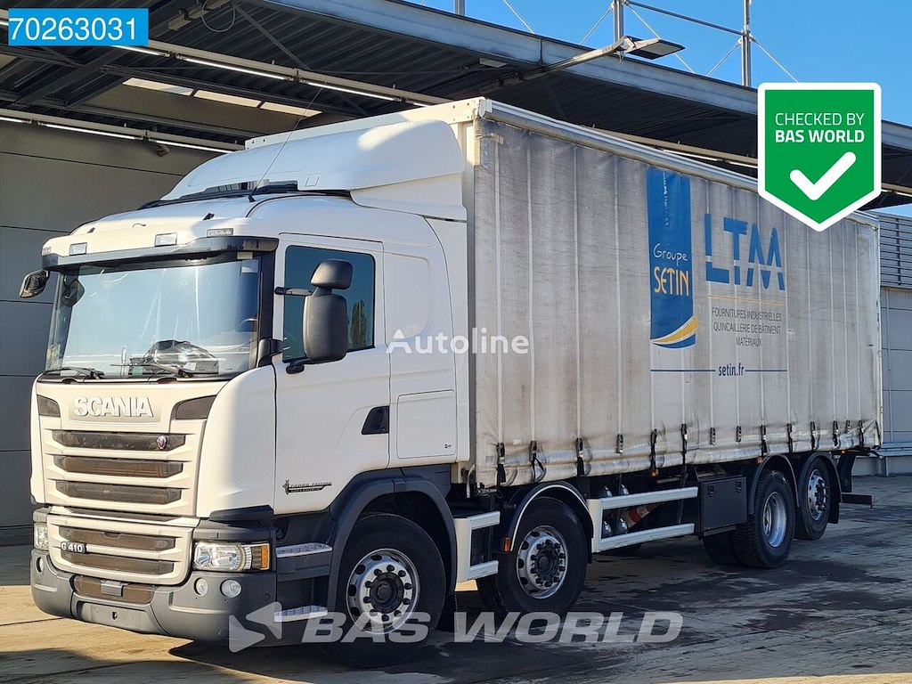 Scania G410 8X2 Retarder Lift+Lenkachse Navi Xenon kamion sa klizna zavesa cerada