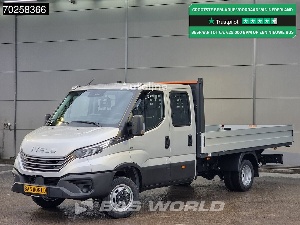 Novi IVECO Daily 35C21 Automaat 2025model Open laadbak Dubbel Cabine CarPla kamion s ravnom platformom < 3.5t