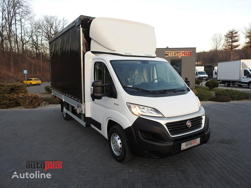 FIAT DUCATO PLANDEKA WINDA 8 PALET KLIMATYZACJA PNEUMATYKA 150KM [ L kamion s ceradom < 3.5t