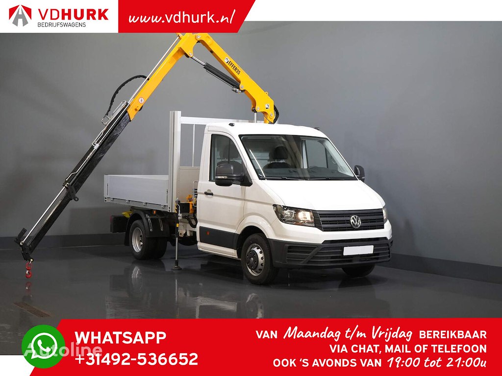 Volkswagen Crafter 50 165 pk Effer 352S Kraan/ Crane/ Kran/ Autokran/ PTO/ kamion s ravnom platformom < 3.5t