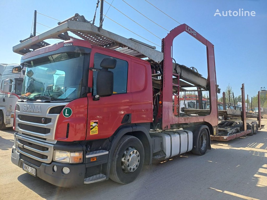 Scania + LOHR 2007 autotransporter + prikolica autotransportera