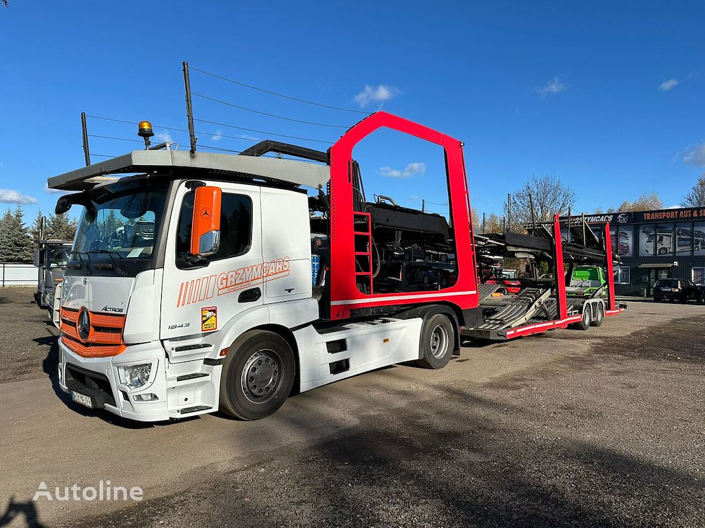 Mercedes-Benz Actros 1843 autotransporter + prikolica autotransportera