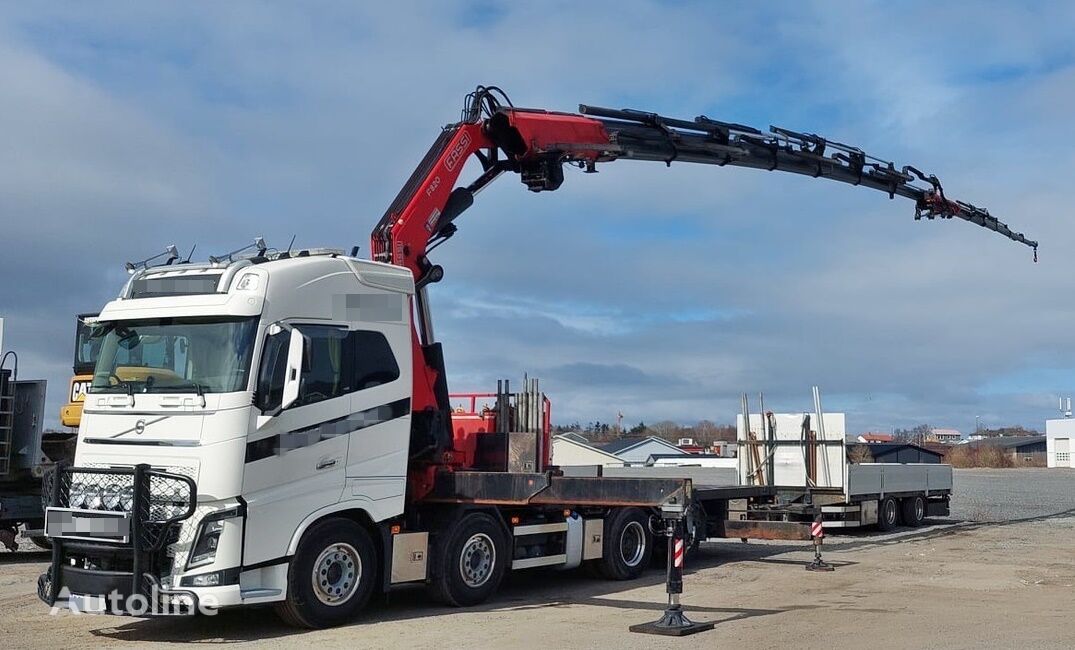 Volvo FH16 650 8x2 FASSI F820 JIB Winch kamion platforma