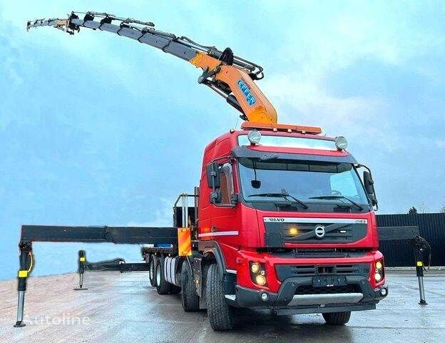 Volvo FMX 500 8x2 EFFER 585 FLY JIB WINCH WINDE Kran kamion platforma