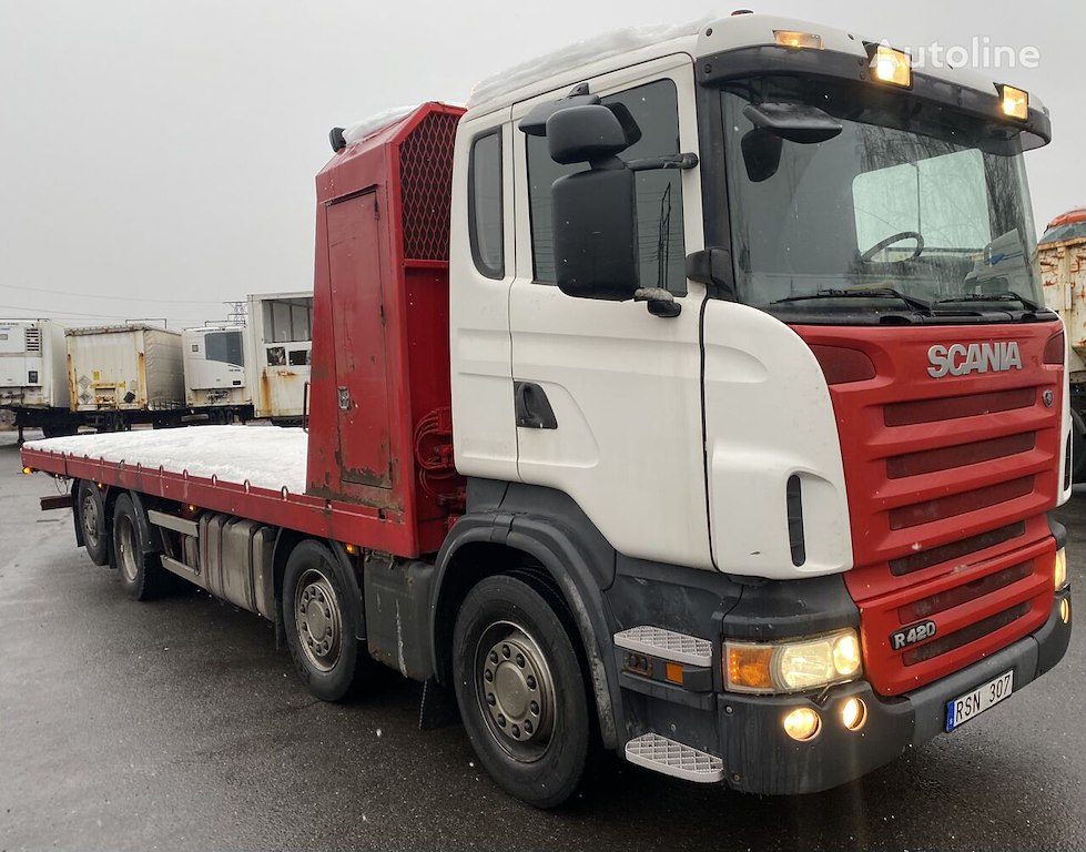 Scania R420 8x2*6 Machine Transport Hydraulic Ramps&Tail šlep auto