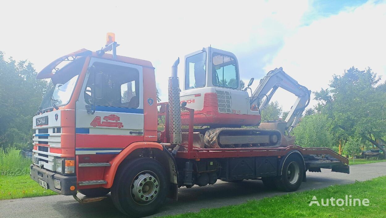 Scania P82 6,8 meter platform+ ramps šlep auto