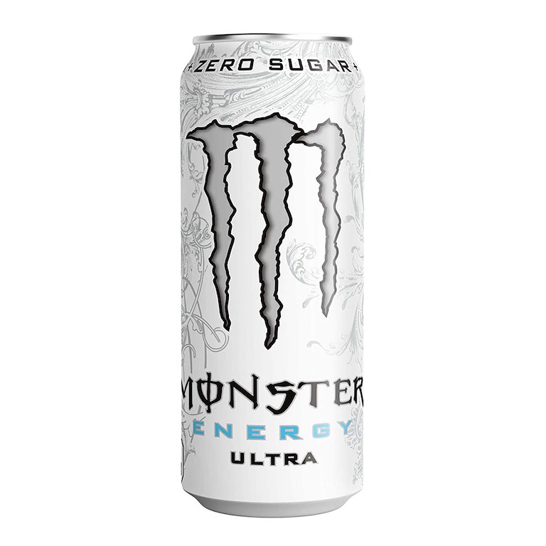 Monster energy zero white 0.5L can