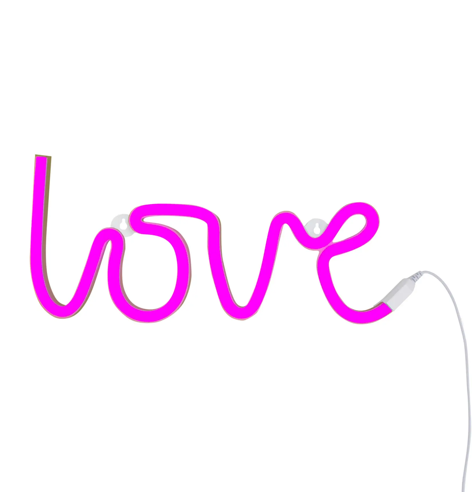 LITTLE LOVELY COMPANY Neonska lampa Love, Roze