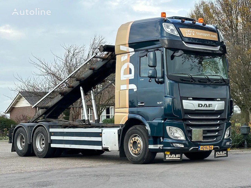 DAF XF 530 2019!!SEILABROLLER!!ROLLOFFTIPPER!! kamion sa kukom za podizanje tereta