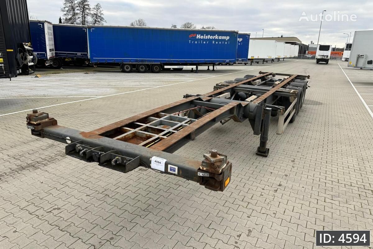 Pacton TXD 339 / Lifting axle / BPW Drum / MOT 30-07-2025 poluprikolica za prevoz kontejnera