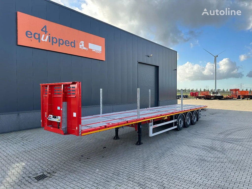 Nova Kässbohrer NEU Heavy-Duty Platform, Heckbündig, Twistlocks (1x 40FT / 2x 20 poluprikolica platforma