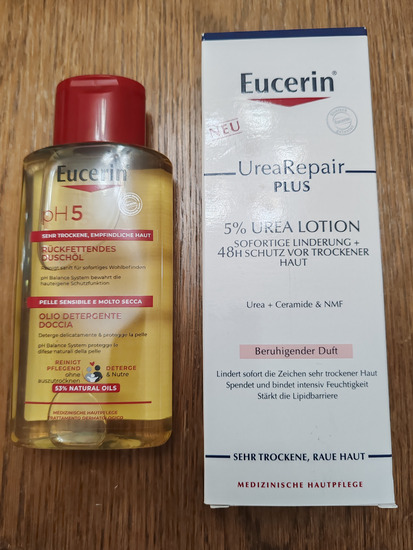 EUCERIN losion 5 %uree i ulje za tusiranje NOVO