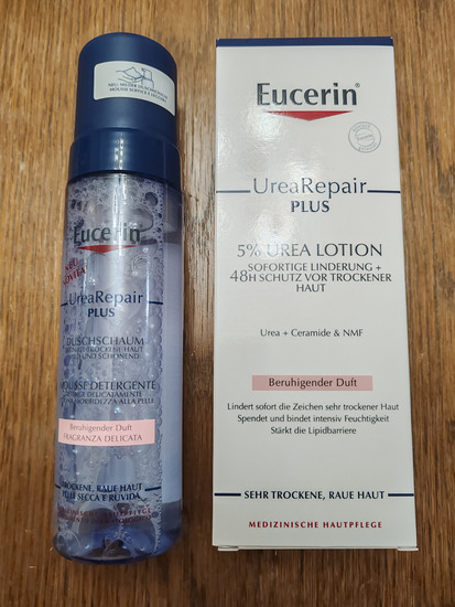 EUCERIN losion 5 %uree i pena za tusiranje NOVO