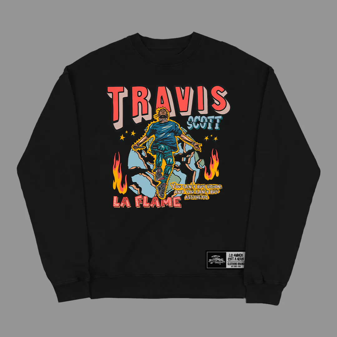 Travis Scott - La Flame Duks Bez Kapuljače
Travis Scott - La Flame Duks Bez Kapuljače